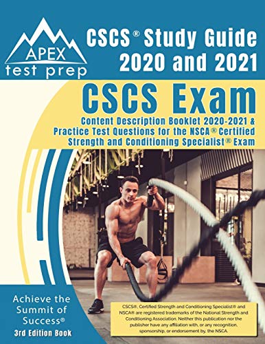 CSCS Study Guide 2020 and 2021: CSCS Exam Content Description Booklet ...