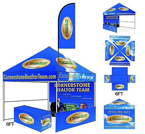 Buy Eurmax PRO 10x10 Pop Up Tent Custom Event Booth + 6ft Table Cover ...