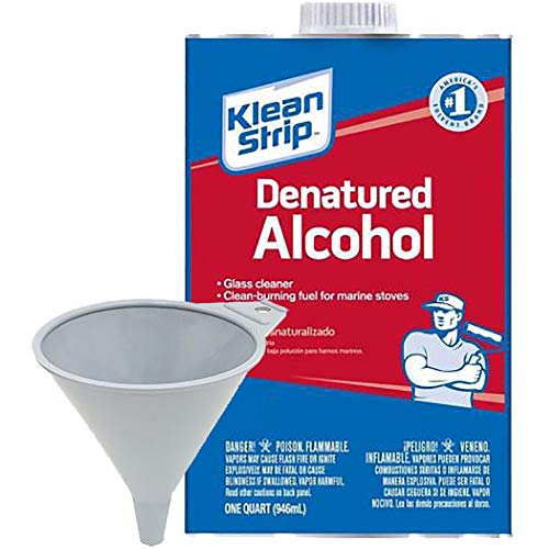 Klean Strip Denatured Alcohol QSL26 (1 Quart) - Odorless, Clean Burning ...