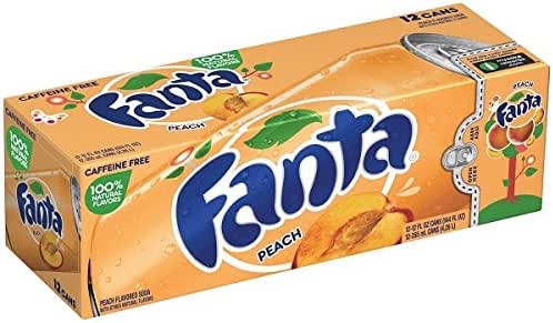 Fanta Refresco con Gas, Sabor Melocotón - Paquete de 12 x 355 ml ...