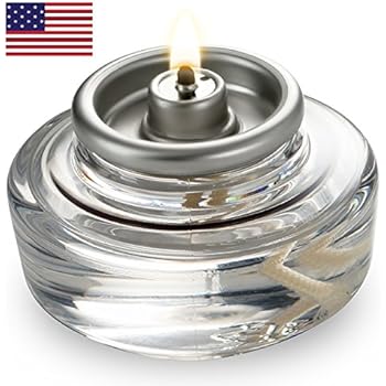 Amazon.com: Firefly 2-Ounce Refillable Glass Liquid Candle - Votive ...