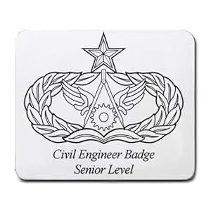 Amazon.com : Civil Engineer Badge Senior Level Mouse Pad : Office Products