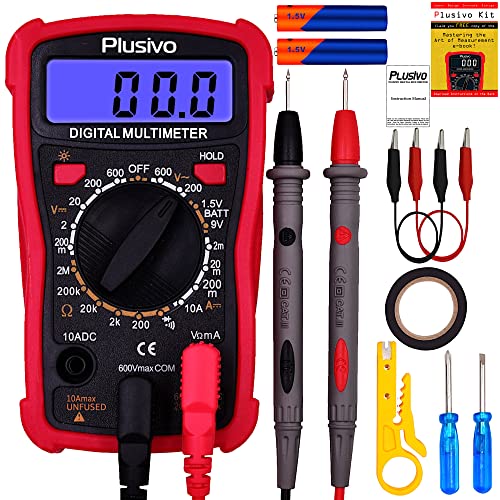 Digital Multimeter DC AC Voltmeter Ohm Volt Amp Multi Tester for ...