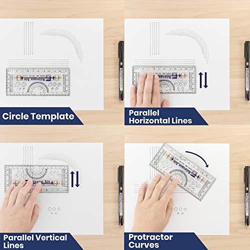 Pacific Arc Rolling Ruler 6 inches Parallel Rolling Ruler | Pricepulse