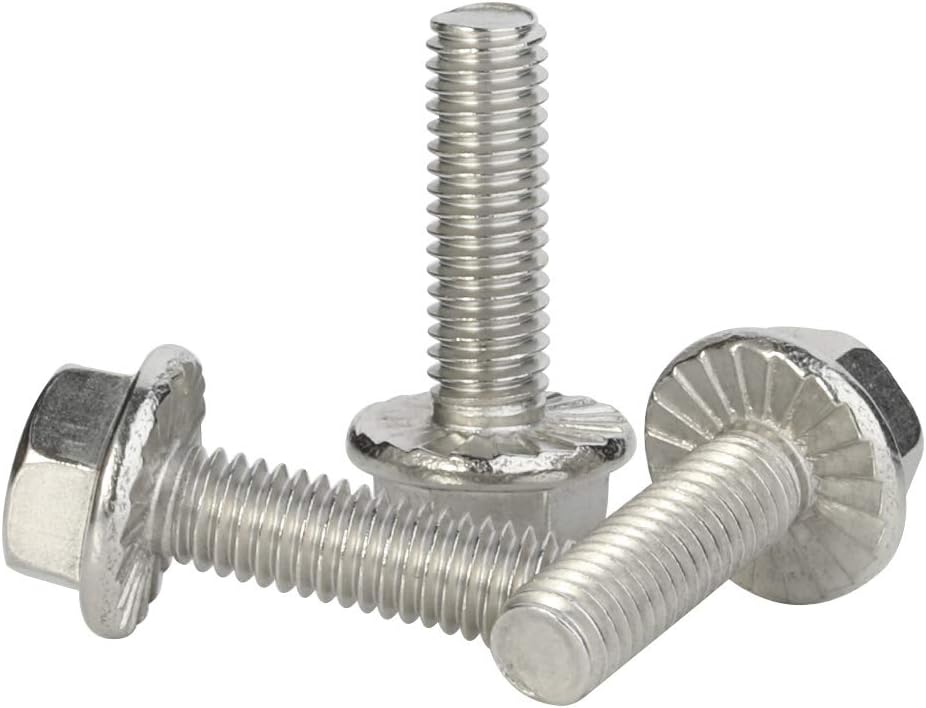 DIN 6921 40 PCS M6 1 0 X 12mm Flanged Hex Head Bolts Flange Hexagon