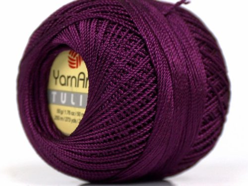 Grape - yarn art tulip tamaño 10 hilo de microfibra - 50 gramos