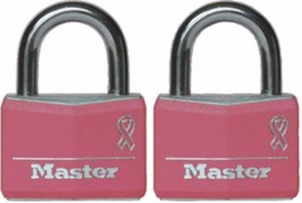 Master Lock 146T Breast Cancer Research Foundation Padlock, Pink 2-Pack ...