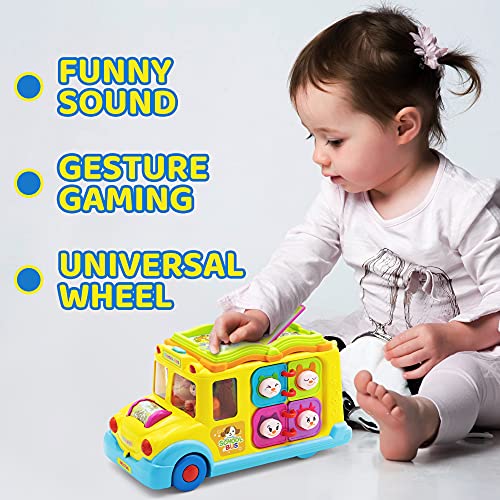 Marstone School Bus Toy 12-18 Months Early Learning Educational Toys ...