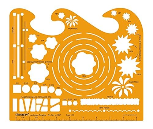 Landscape Template Drafting and Design Templates Stencil Symbols ...