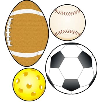 Amazon.com : Sports Balls Cut-Outs : Books : Office Products