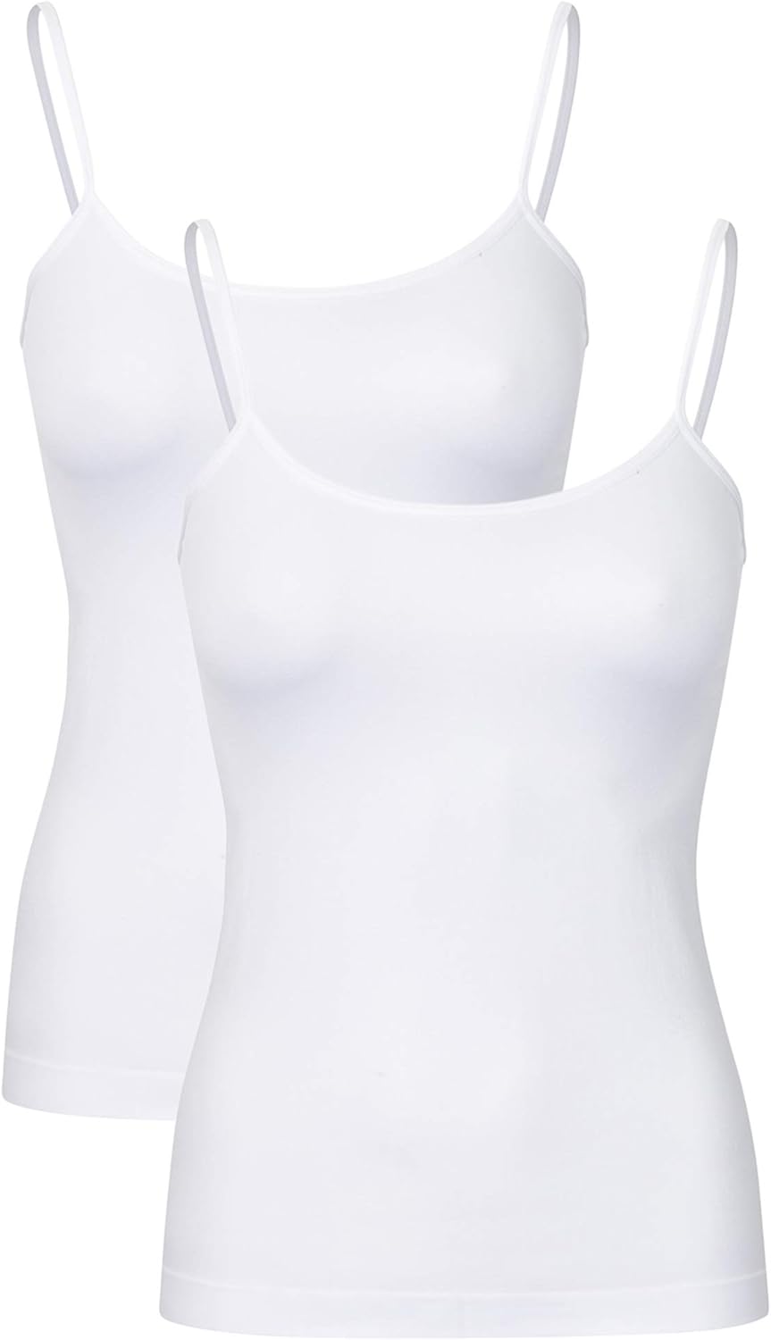 r-dessous 2-4 - 6 Damen Hemdchen Träger Unterhemd nahtlos Microfaser ...