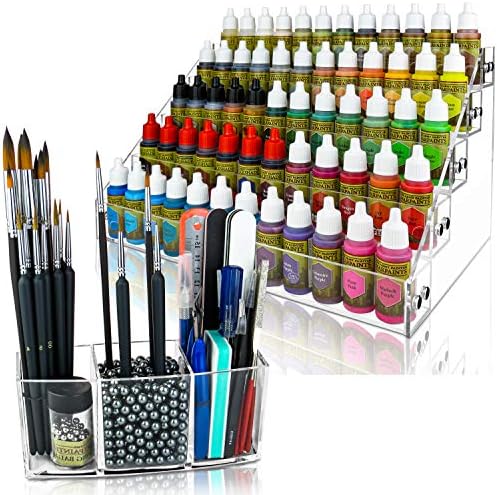 Acrylic Paint Organizer & Storage Set (5 Bead Color Options). Made with ...