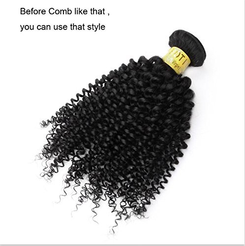 14'' Unprocessed Virgin Mongolian Afro Kinky Curly Human Hair ...