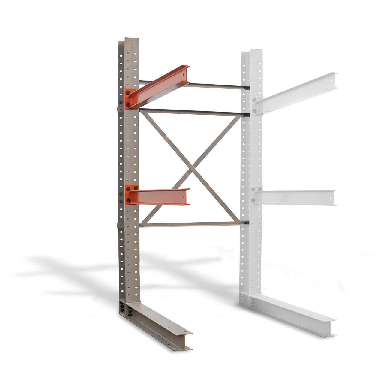 Cantilever Rack Add-On Kit - Single Sided - 16'H x 8" Upright Column (1 ...