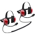 Amazon.com: Rugged NASCAR Linkable Behind The Head Headsets for Race ...