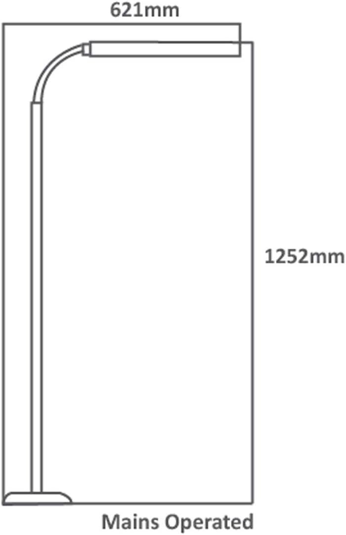 Sewing Online Free-Standing LED Floor Lamp with Flexible Necks, Sturdy ...