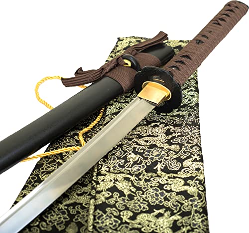 40 inches Hand Forged Japanese Samurai Sword Full Tang 1060 Carbon ...