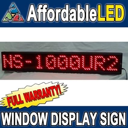 Amazon.com : Ultra Red Programmable Scrolling LED Message Marquee Sign ...