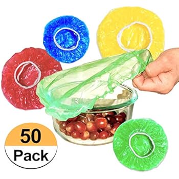 Amazon.com: All Size Colorful Plastic Covers For Food Storage Wrap ...