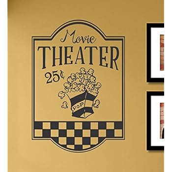 Amazon.com: It's Showtime Vinyl Wall Decal Decor Home Theater Drama ...
