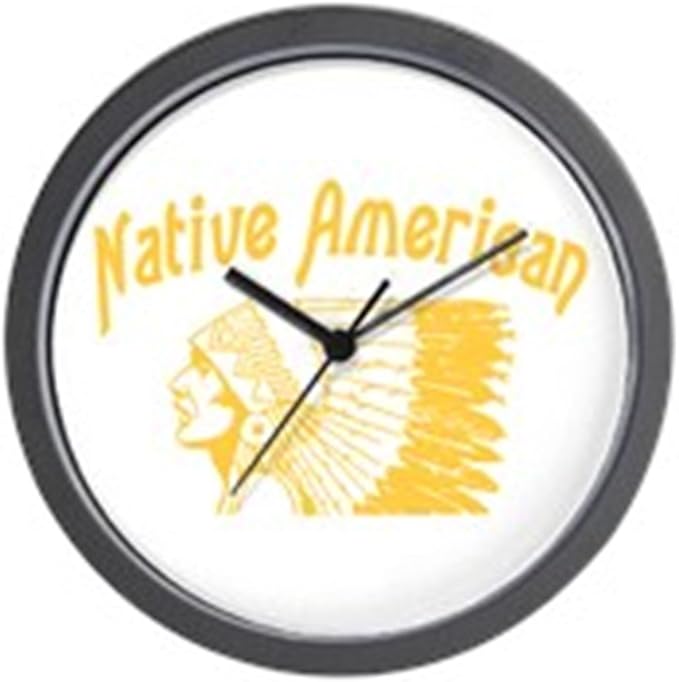 CafePress - Native American - Unique Decorative 10" Wall Clock: Amazon ...