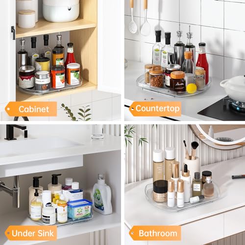 Spin Pantry Organizers Kitchen Lazy Susan Turntable Organizer For