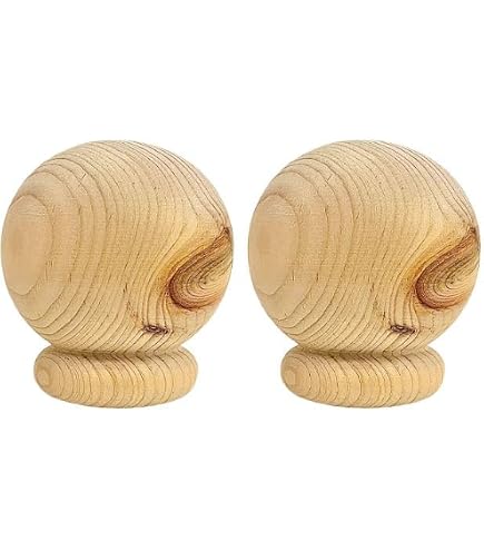 Unfinished Wood Ball Finials