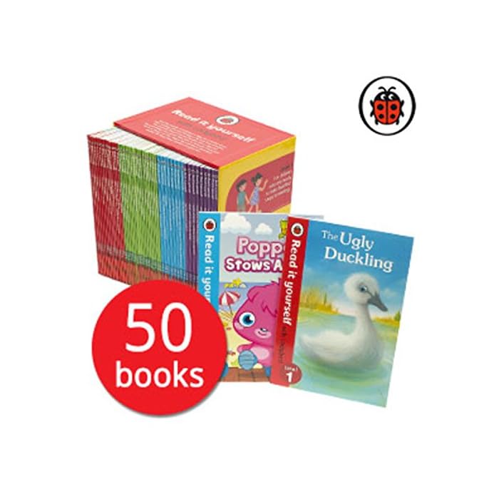 Buy Read it Yourself with Ladybird Collection 50 Books Box Set Pack (Level 1, 2, 3, 4)including ...