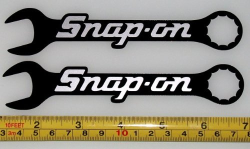 Vintage Snap On Wrenches - Silver Metallic on Black HQ Vinyl Sticker ...
