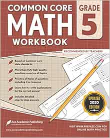 5th grade Math Workbook: CommonCore Math Workbook: Publishing, Ace ...