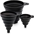 Amazon.com: 3 Sizes of Kitchen Funnel Set, Food Grade Funnels for Filling Bottles, Premium ...