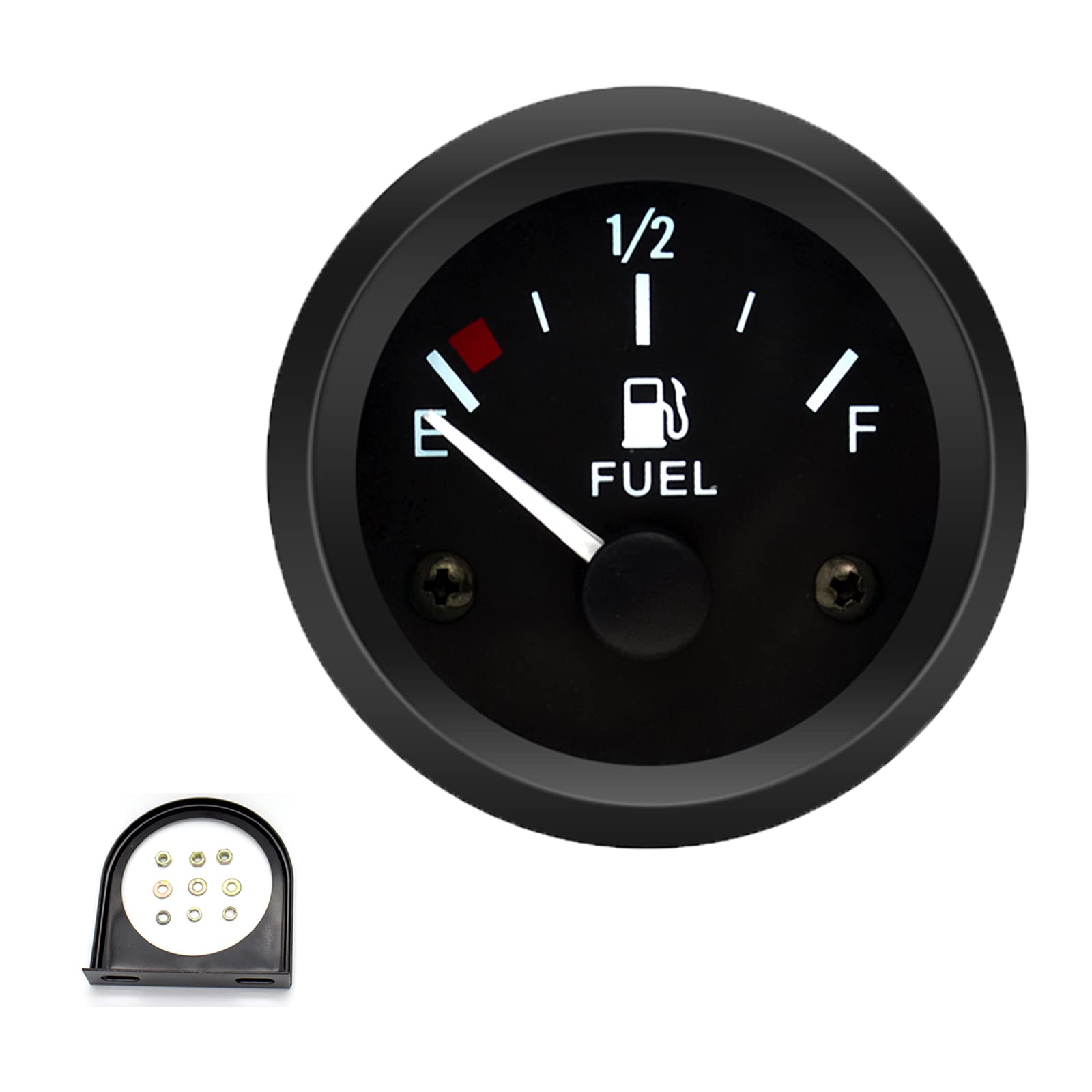 Mua Wonfly 52mm Fuel Level Gauge, 2" E-1/2-F Pointer 12V, Universal ...
