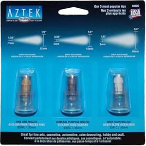 Set of 3 TESTORS AZTEK AIRBRUSH NOZZLES - 9352C Tip Kit: Amazon.ca ...