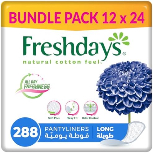 Freshdays Daily Liners Long 24 pads,288 Packs price in Saudi Arabia ...