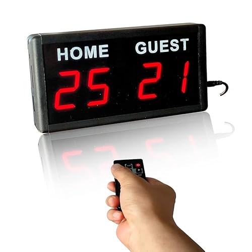 Ledgital Ping Pong Scoreboard, Tabletop Score Keeper for Indoor Games ...