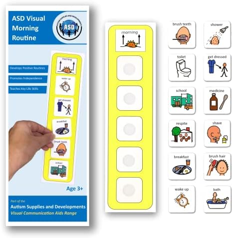 Morning Routine Chart for Kids – Visual Schedule for Kids with Autism ...