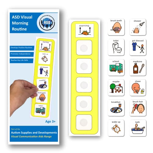 Morning Routine Chart for Kids – Visual Schedule for Kids with Autism ...