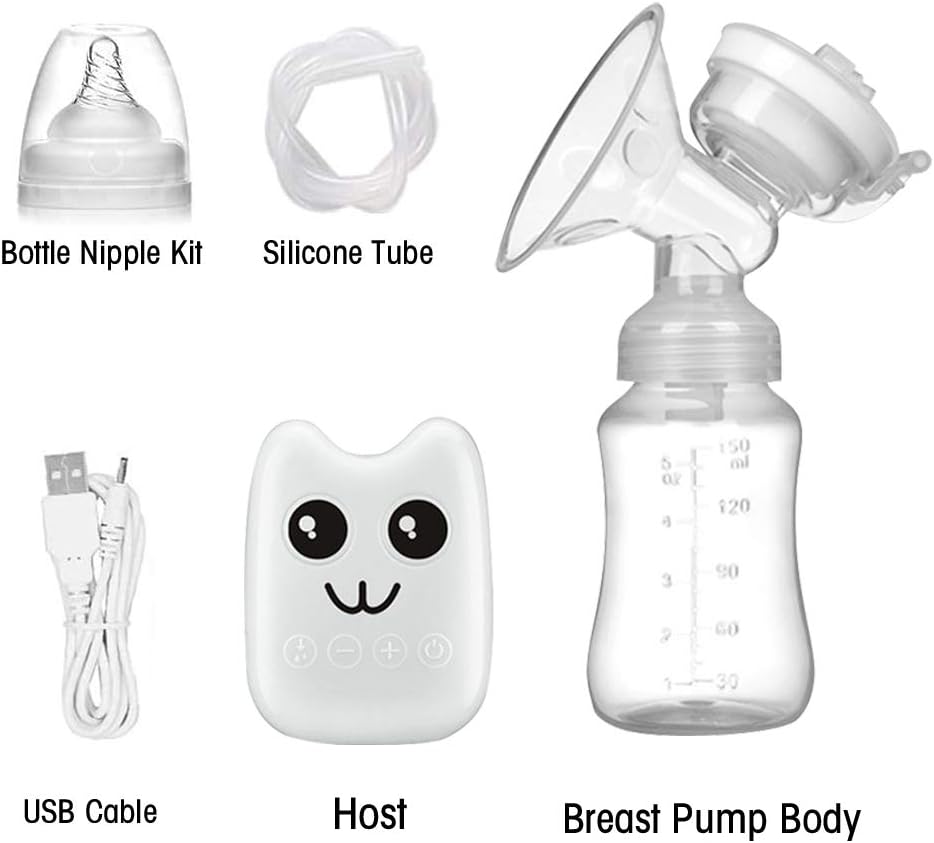 Electric Breast Pump USB Rechargeable Milk Pump Portable Breastfeeding ...