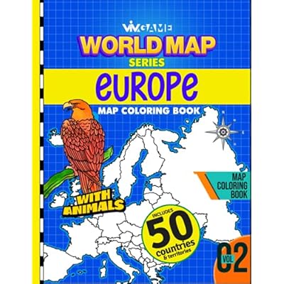 Viv Map Europe Map Coloring Book - Geography Activity Book South Africa ...