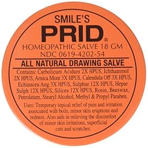 Amazon.com: Smile's PRID Drawing Salve, Natural Homeopathic Topical ...