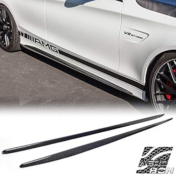 Amazon.com: MCARCAR KIT Side Skirts fits Mercedes Benz C-Class W205 ...