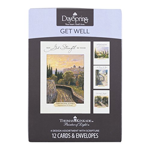 DaySpring Thomas Kinkade - Get Well - Inspirational Boxed Cards - God's ...