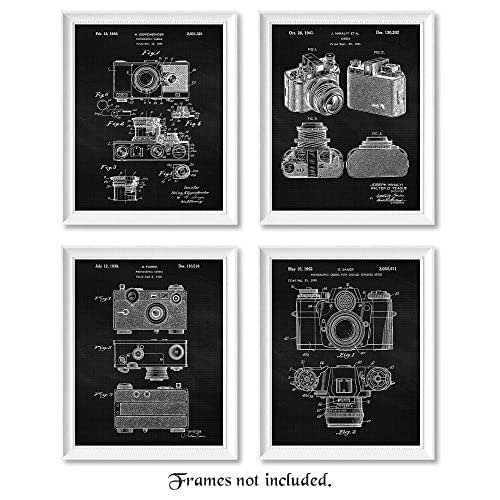 Amazon.com: Vintage Classic Camera Patent Poster Prints, Set of 4 (8x10 ...
