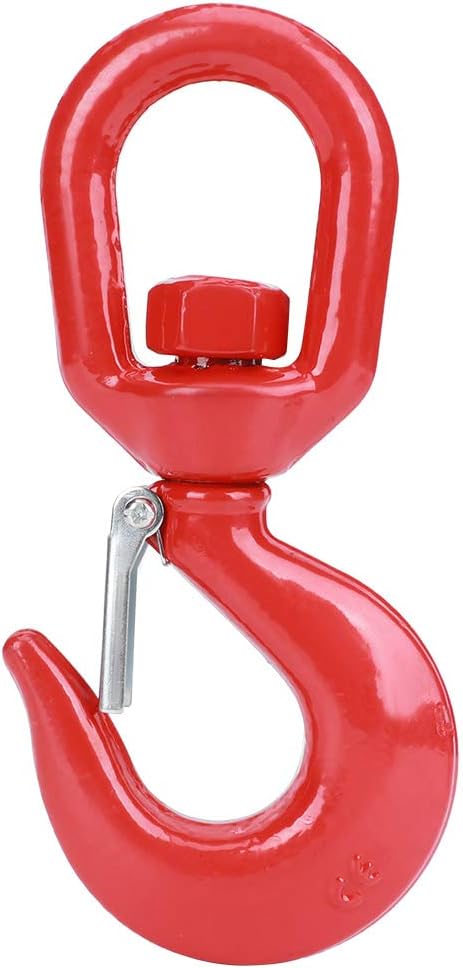 3T Crane Hook Alloy Steel Swivel Lifting Hook with Latch Swivel Eye ...