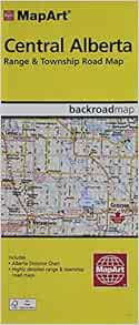 Central Alberta: Range & Township Road Map: Canadian Cartographics ...