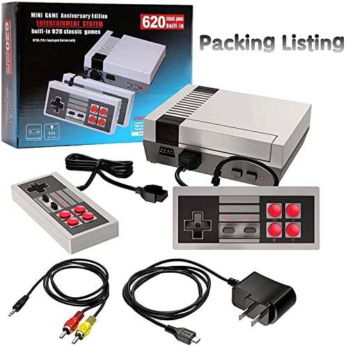 Classic Mini Retro Video Game Console with Preloaded 620 Games & 2 ...