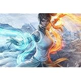 Amazon.com: Avatar: The Legend of Korra Cartoon Fabric Wall Scroll ...