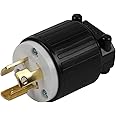 Nema L7-15P 15 Amp 277 Volt, 2 Pole 3 Wire Industrial Grade Locking Male Plug, Industrial Twist ...
