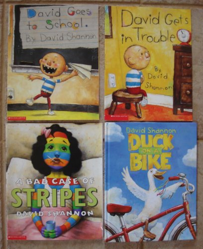 David Shannon Set of 4 Books (David Goes to School ~ David Gets in ...