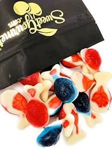 Amazon.com : Vidal Red & Blue Gummy Whales Jelly-Filled Gummi Candy ...